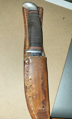 Case XX 364 SAB Stacked Leather Handle With Orig Leather Sheath | eBay