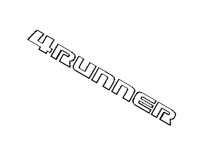FACTORY TOYOTA 4RUNNER 2010-2023 LUGGAGE EMBLEM 75431-35060 ...