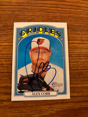2021 Topps Heritage Baltimore Orioles Alex Cobb Autographed Card #378 ...