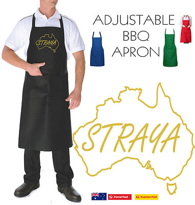 Apron Australia Day 'STRAYA' AUSSIE RETRO funny cool bbq ADJ apron ...