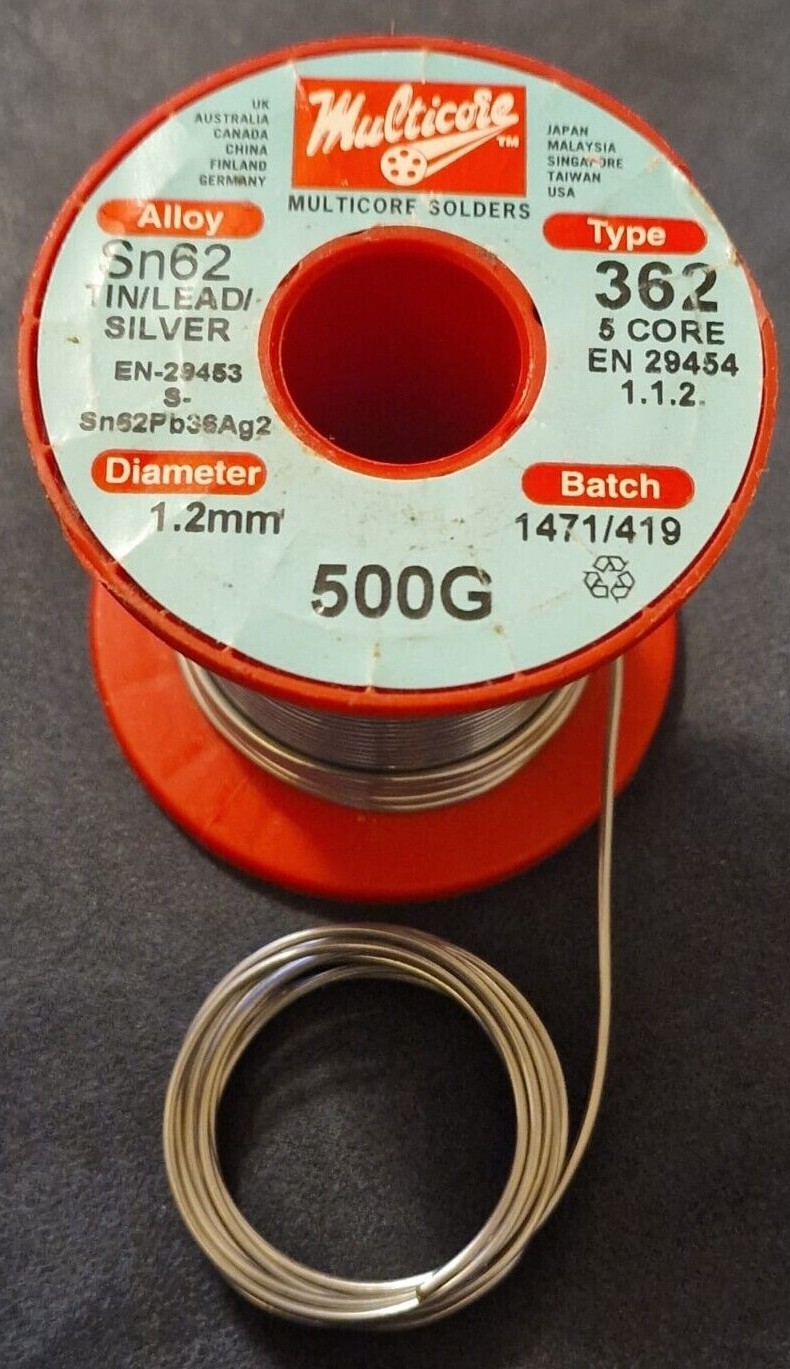 MULTICORE SOLDERS L-M-P LOW MELT SILVER-LOADED INDUSTRIAL-ELECTRICAL ...