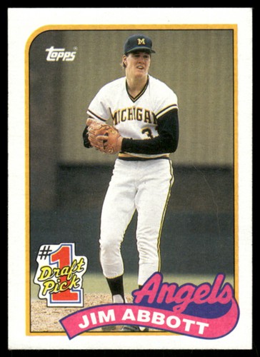 1989 Topps #573 Jim Abbott Rookie Card RC | eBay