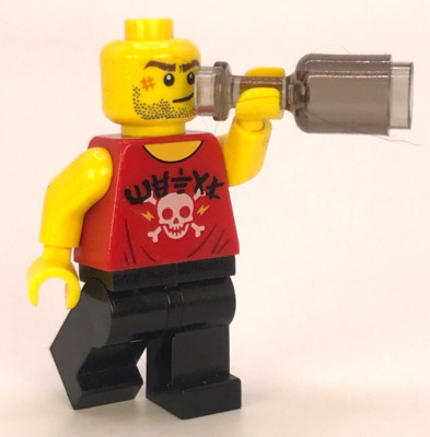 Washed Up Rockstar Minifigure, LEGO® City/Town/Concert music Band ...