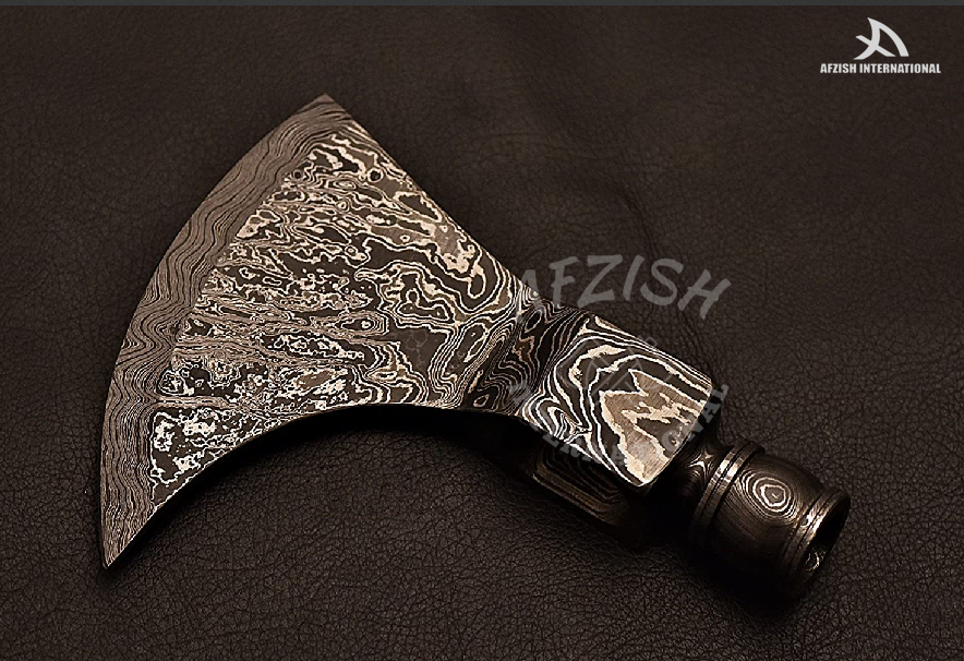Handmade Tomahawk Damascus Steel Blank Blade Smoke Axe, Hatchet Blank ...
