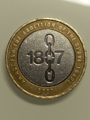 2 POUND COIN (1807)ABOLITION OF SLAVERY 2007***RARE MINT***ERROR-OFFERS ...