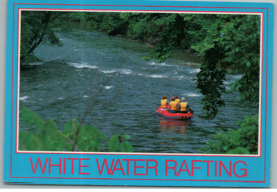 Vintage Postcard White Water Rafting River | eBay