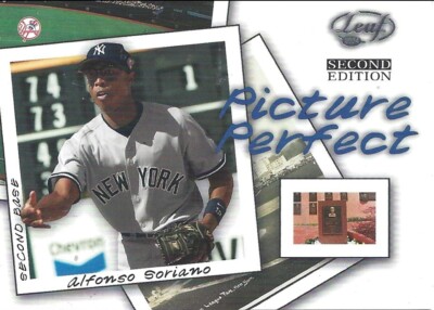 2004 Leaf Second Edition Picture Perfect Alfonso Soriano 3 Yankees | eBay