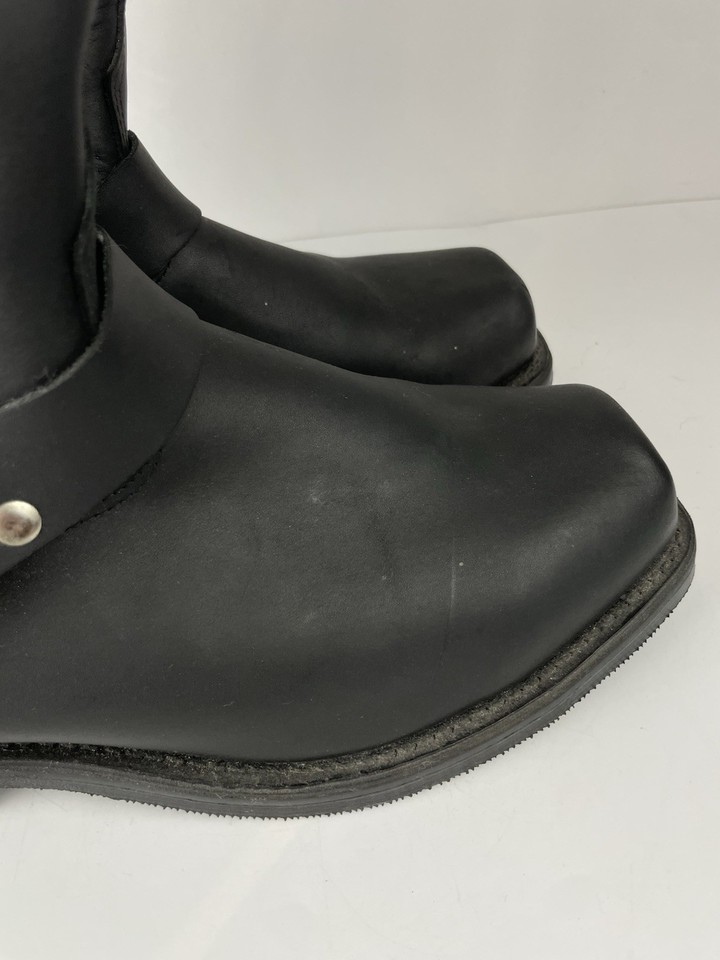 Red Wing 969 Black Leather Soft Toe Motorcycle Boots Size 12 EE USA | eBay