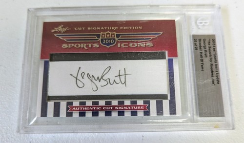 George Brett 2010 Leaf Sports Icons Cut Auto Signature Autograph BGS ...