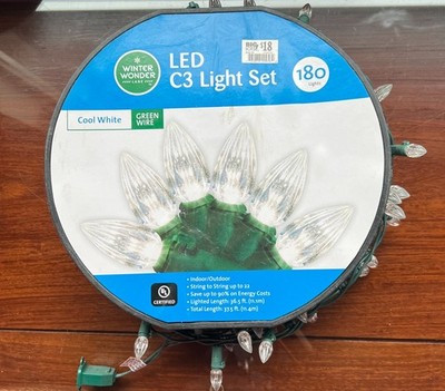 Winter Wonder 180 LED C3 Lights COOL White Energy Star Indoor Outdoor ...