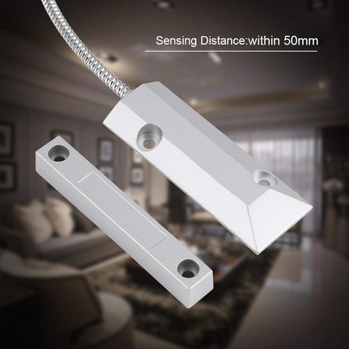 Wired Metal Door Window Magnetic Sensor Detector Switch Alarm Home ...