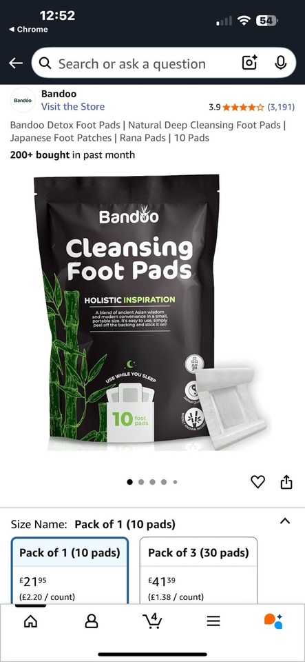 Bandoo Detox Foot Patches | eBay UK