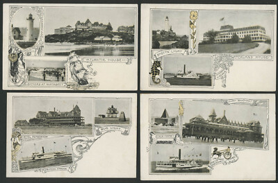 Boston MA: Lot Four 1900-04 Multiview Postcards, MANY HISTORIC VIEWS ...