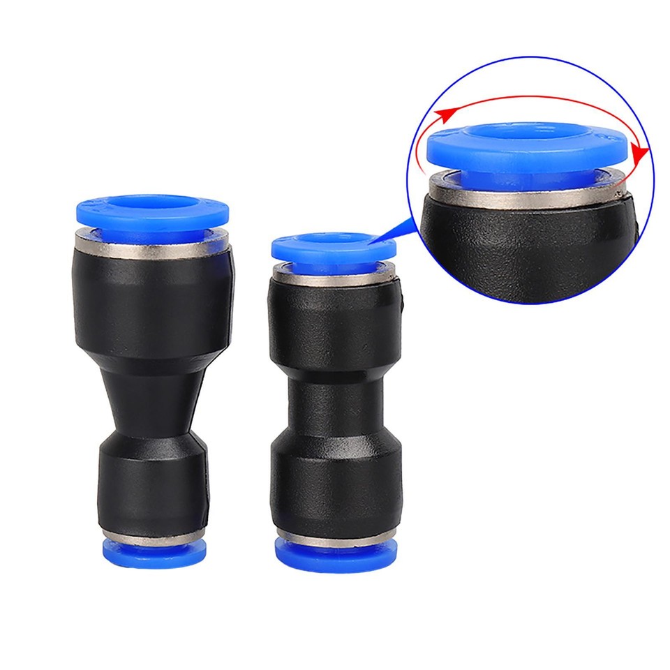 PG Pneumatic Air Tube Straight Reducing Push Fit Connector Pipe ...