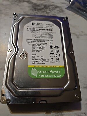 Western Digital AV-GP WD5000AVDS 500GB 32MB Cache 5400RPM SATA II 3.0Gb ...