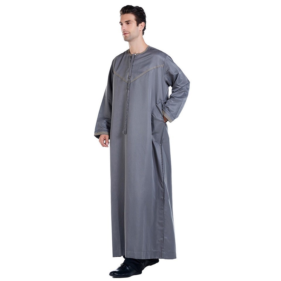Dubai Arab Men Thobe Robe Jubba Kaftan Dishdash Galabeya Thawb Daffah ...