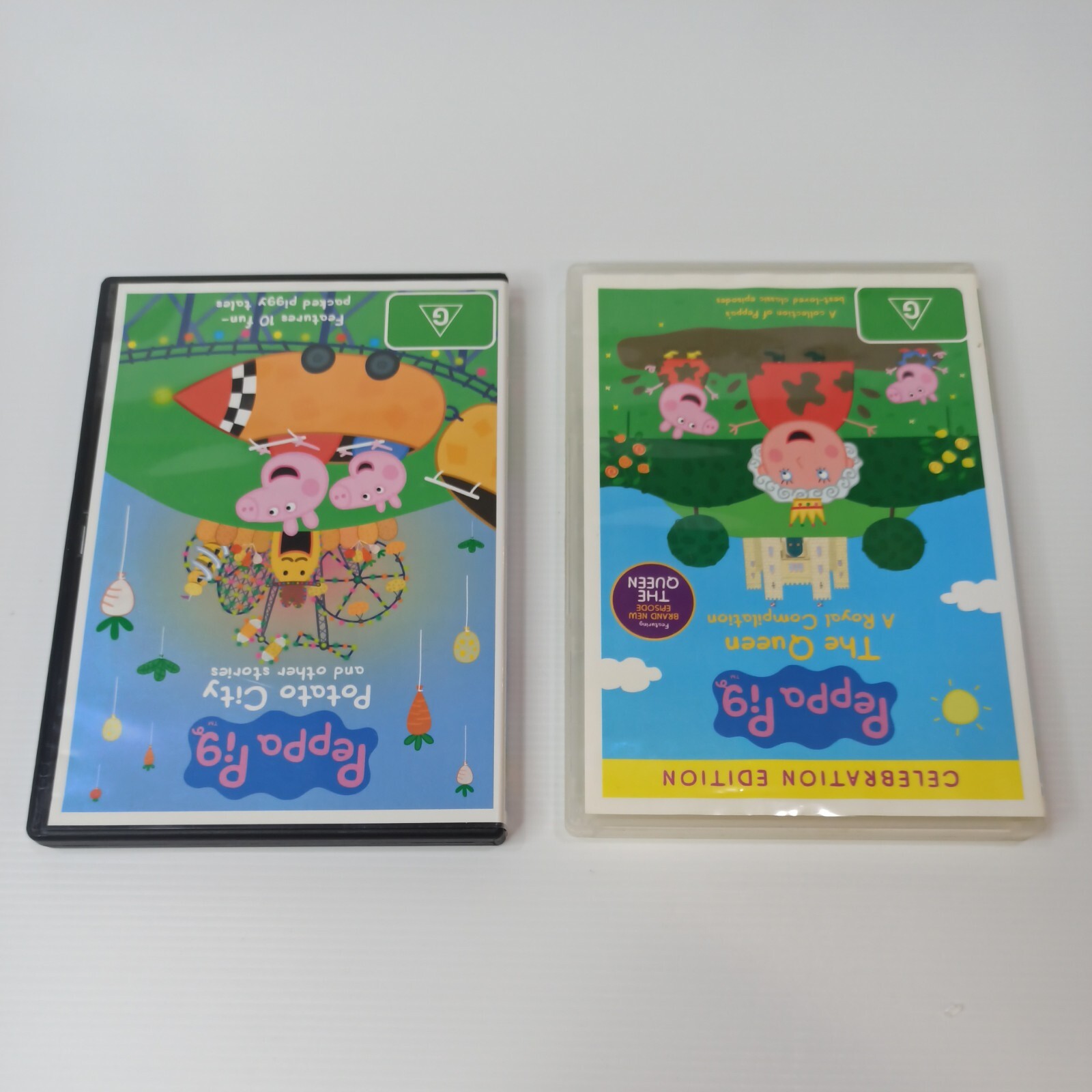 Peppa Pig DVD The Queen A Royal Compilation and Potato City & Other ...