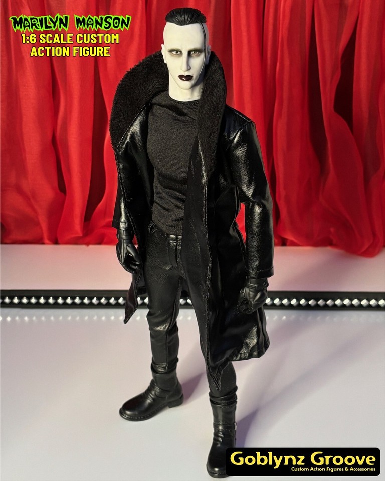 1/6 Scale Custom 2024 MARILYN MANSON 12 inch Action Figure Beautiful ...