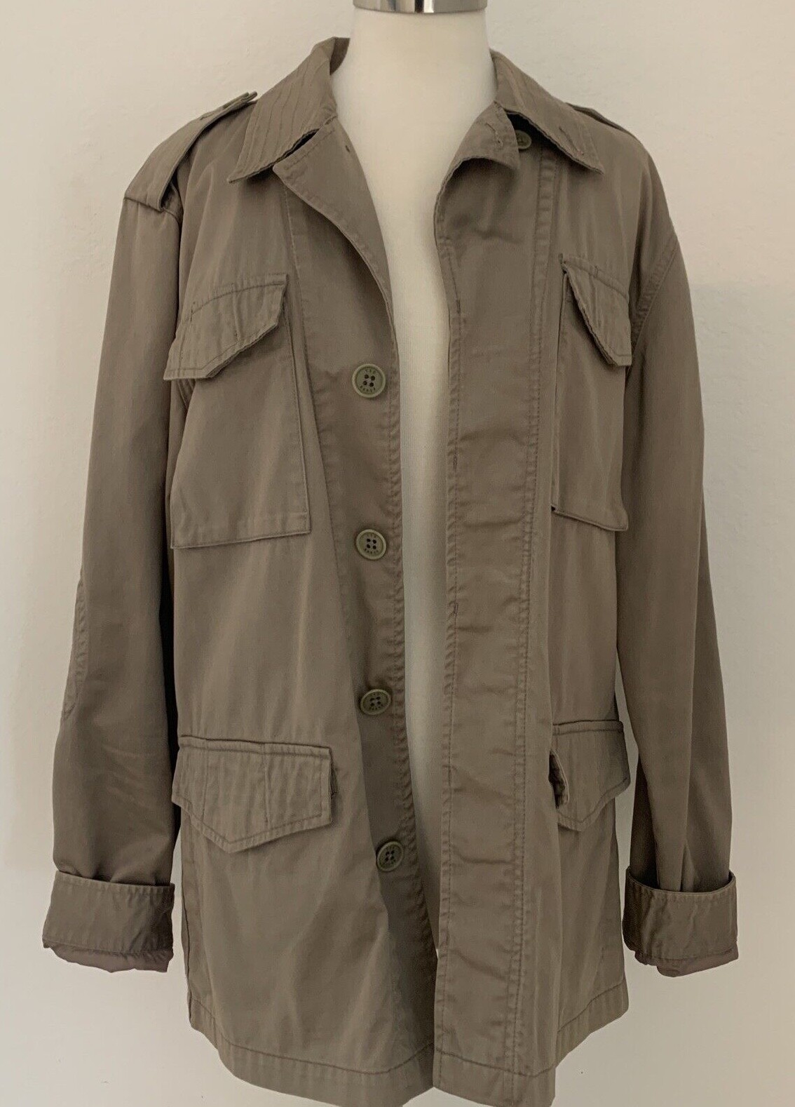 TED BAKER Women's Military Style Jacket Size 4 EUC - Gem