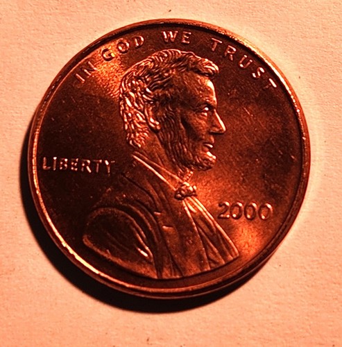 2000 P Lincoln Memorial Cent Wide AM - Red Color - Very Nice Condition ...