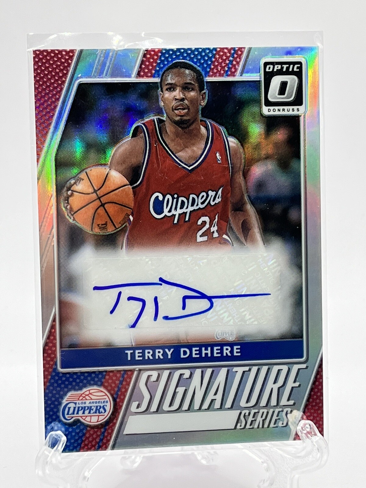 2017-18 Panini Donruss Optic Prizm Signature Series #63 Terry Dehere ...