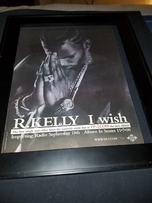 R. Kelly I Wish Rare OriginalRadio Promo Poster Ad Framed! | eBay
