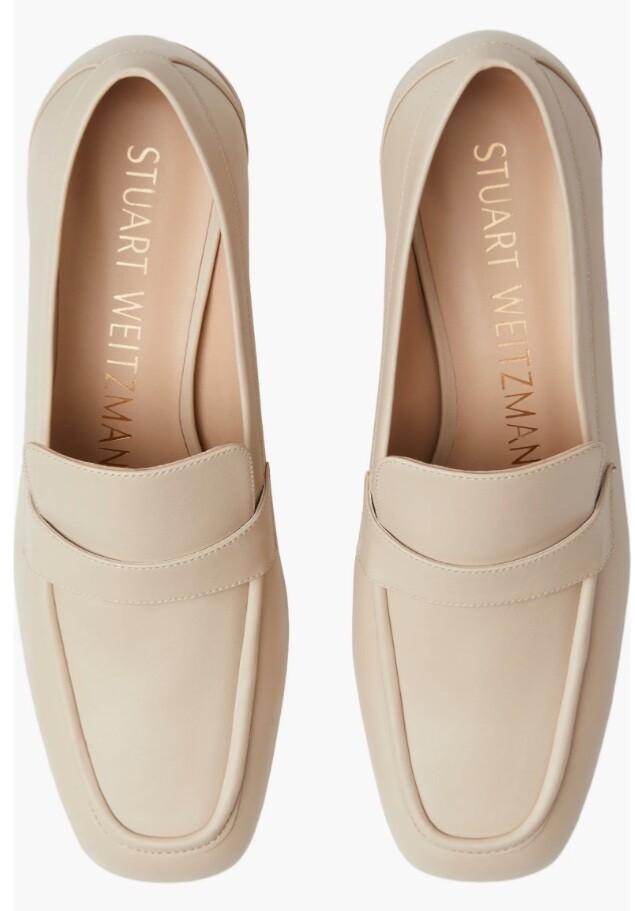 Stuart Weitzman Women's Sleek 35 Loafers in Dune Size 7 New Stuart Weitzman Women's Sleek 35 Loafers in Dune Size 7 New