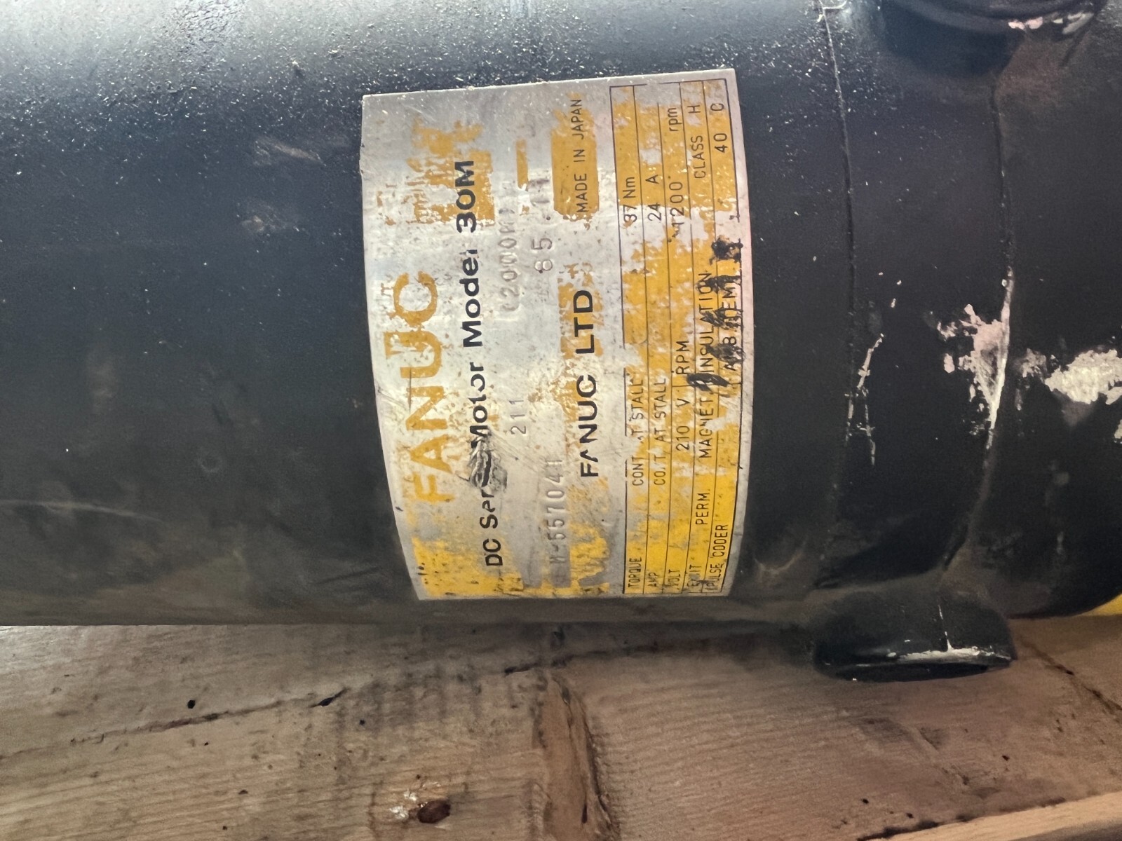 FANUC A06B-0651 211 2000M DC SERVO MOTOR MODEL 30M M-557041 | eBay