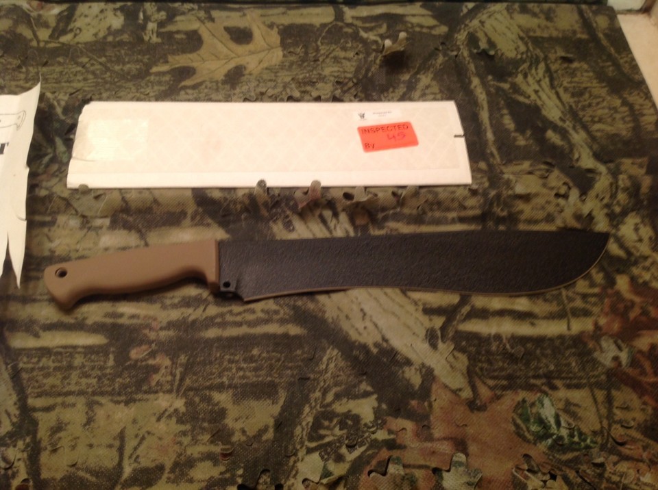 Busse Combat CG BB13 Black Finish With Tan Respirene C Handle | eBay