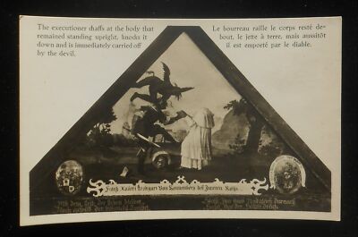 RPPC 1920s? Executioner Carried Off by the Devil Diable Zürich ...