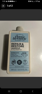 Rhyme & Reason Repair & Restore Shampoo for Dry Hair Sulfate Free Eco ...