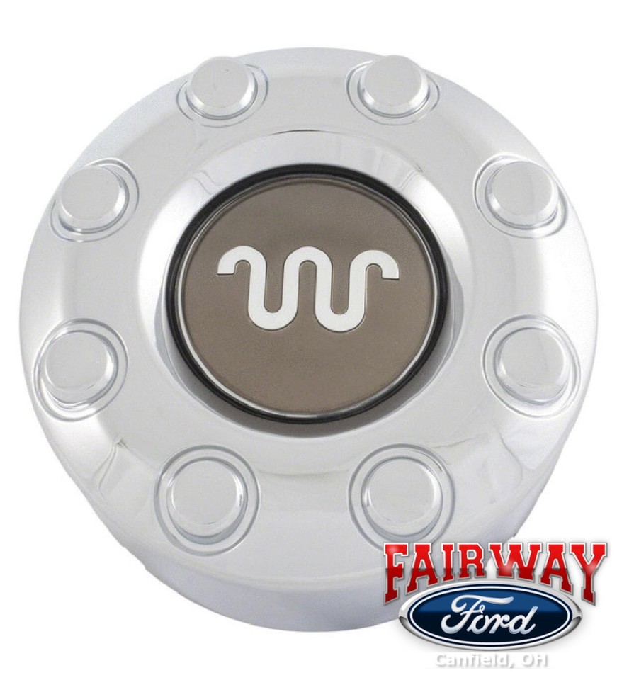17-26 F-350 OEM Ford King Ranch Chrome Wheel Hub Cap Cover Rear Dually ...
