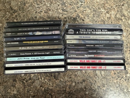 LOT OF 17 FOLK ROCK COUNTRY BLUEGRASS YALLTERNATIVE 70'S-00'S WILLIE ...