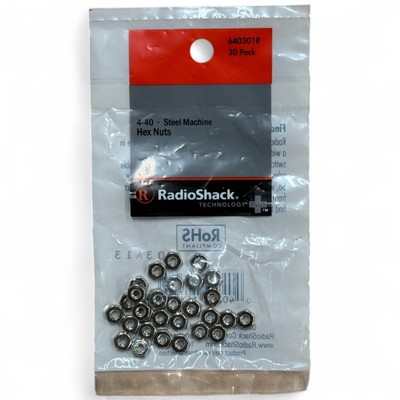Radio Shack #640-3018A 4-40 Steel Machine Hex Nuts Pkg 30 - NEW | eBay