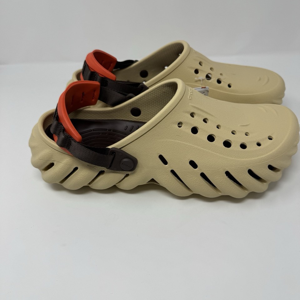 BRAND NEW Crocs Echo Clog Sesame Tan Men's Size 11 (207937-0HX) | eBay