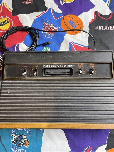 Atari 2600 CX-2600A Wood Grain 4 Switch Console UNTESTED | eBay