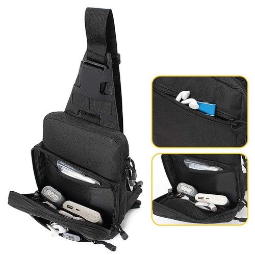 Gun Sling Bag Concealed Carry Crossbody Pack CCW Sling Bag Durable EDC ...