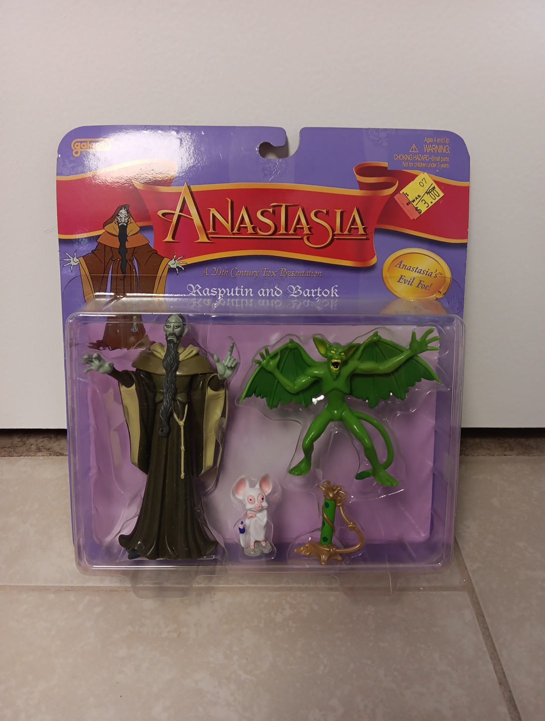 New Anastasia Dolls Poseable Figures Rasputin Dimitri Anya Pooka Galoob ...