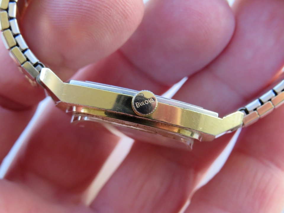 Vintage big mens mechanical wrist watch BULOVA 11AN Gold tone N6 | eBay