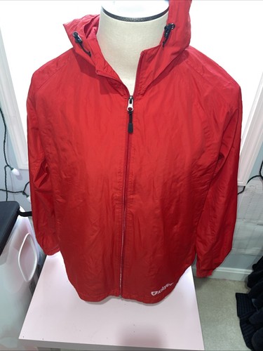 Kiefer Adult XL Red Swimming Lifeguard Rain Wind Jacket Hooded ...