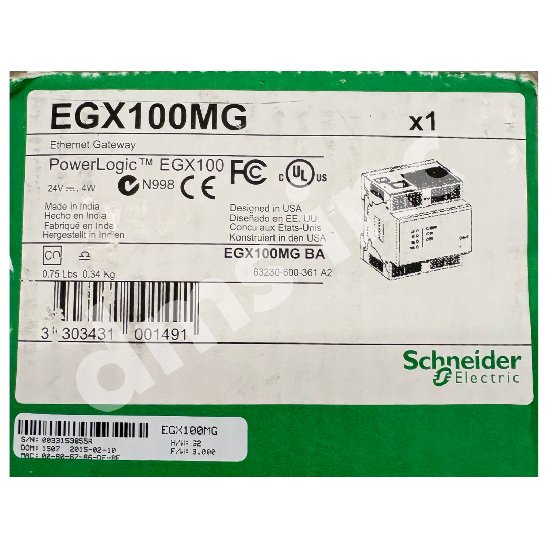 Schneider Electric PowerLogic EGX100 Ethernet Gateway EGX100MG | eBay