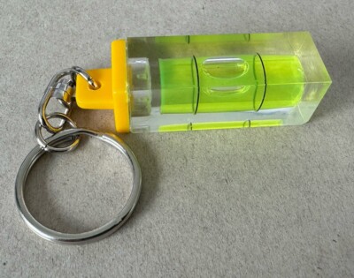 Mini Acrylic Keychain LEVEL Bubble Vial for Horizontal Line Leveling ...