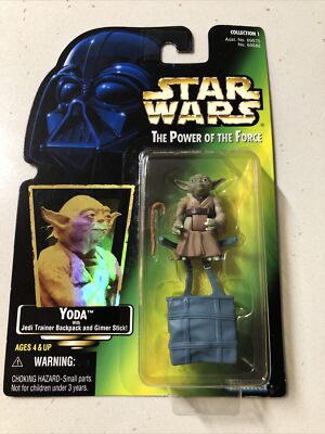 Star Wars The Power of the Force Yoda Jedi Trainer Backpack Gimer Stick ...