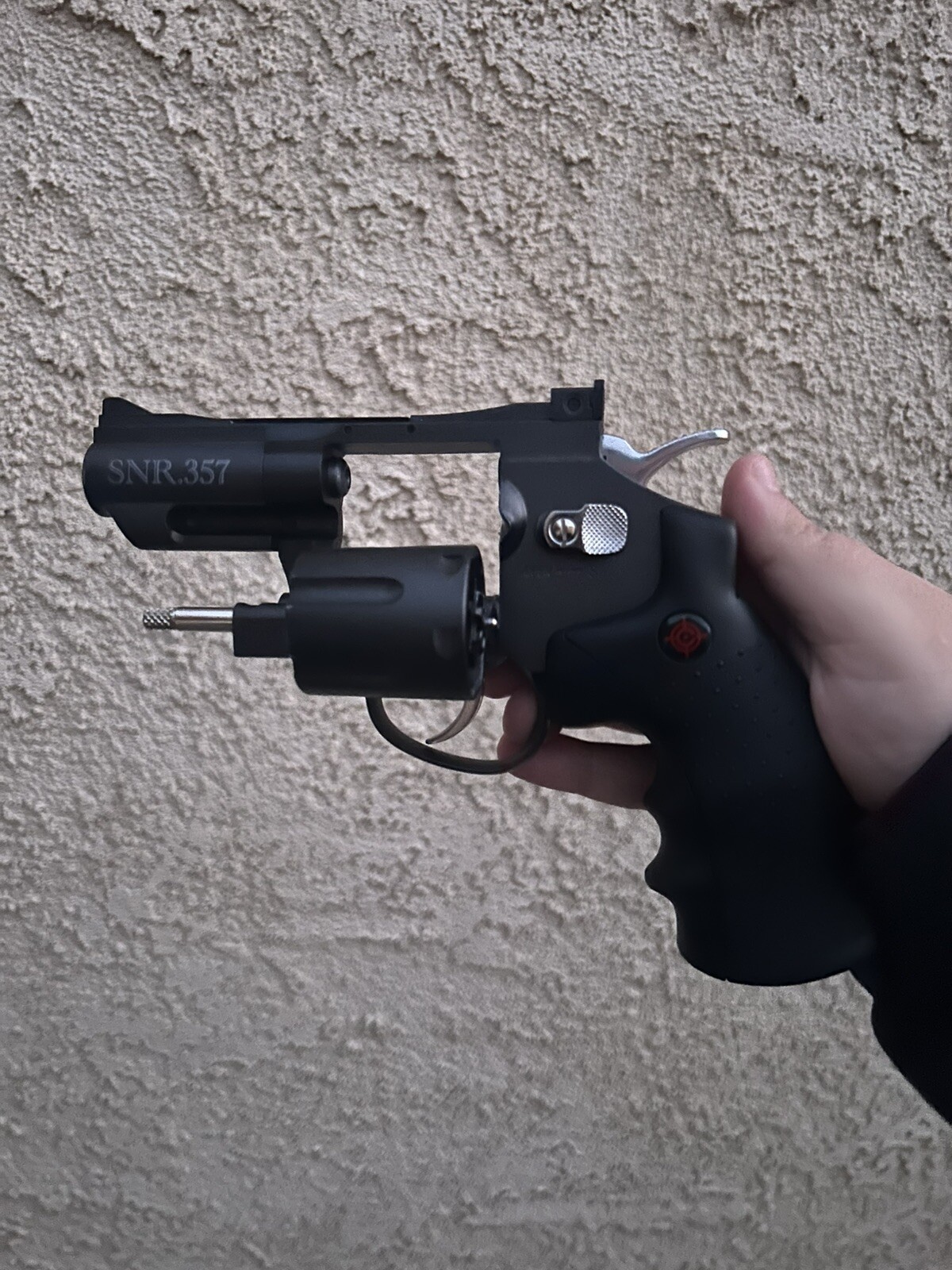 Crosman CO2 Double Action Full Metal Revolver Air Pistol BB & Pellet ...