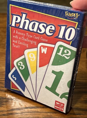 Fundex Phase 10 Card Game A Rummy- Type Card Game With A Twist 2001 ...