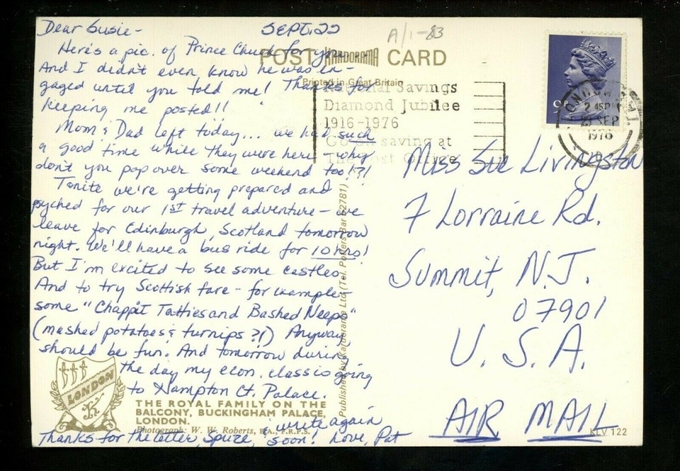 Royalty Postcard Great Britain UK Queen Elizabeth Royal Family ...