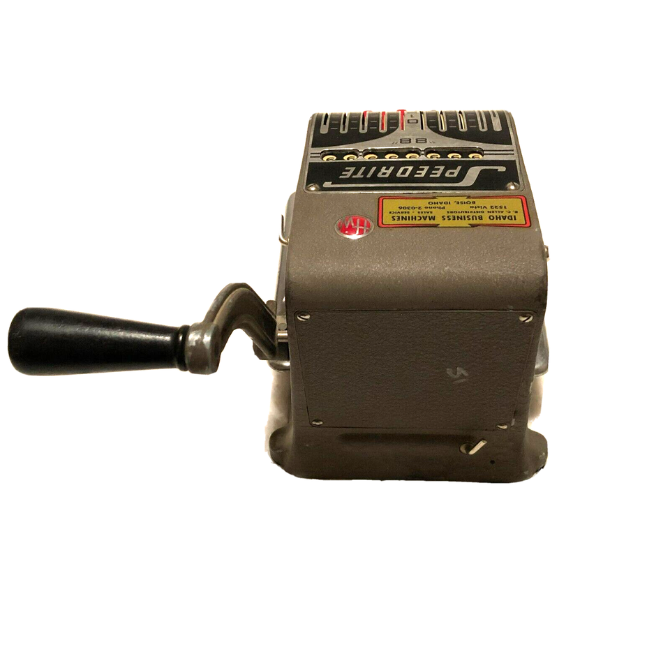 VINTAGE CHECK WRITER STAMPING MACHINE SPEEDRITE HALL WELTER CO 88 9 ...