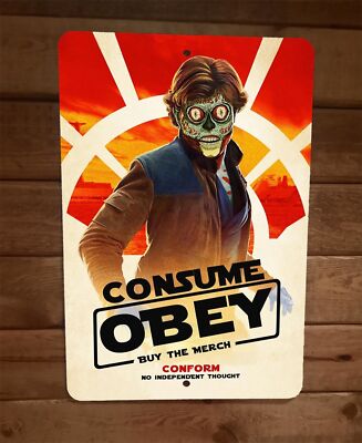 They Live Zombie Obey Consume Conform 8x12 Metal Wall Sign | eBay