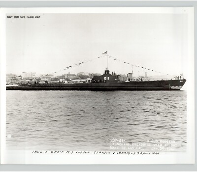 Tambor-Class Submarine USS GUDGEON (SS-211) Mare Island 1941 Photo ...