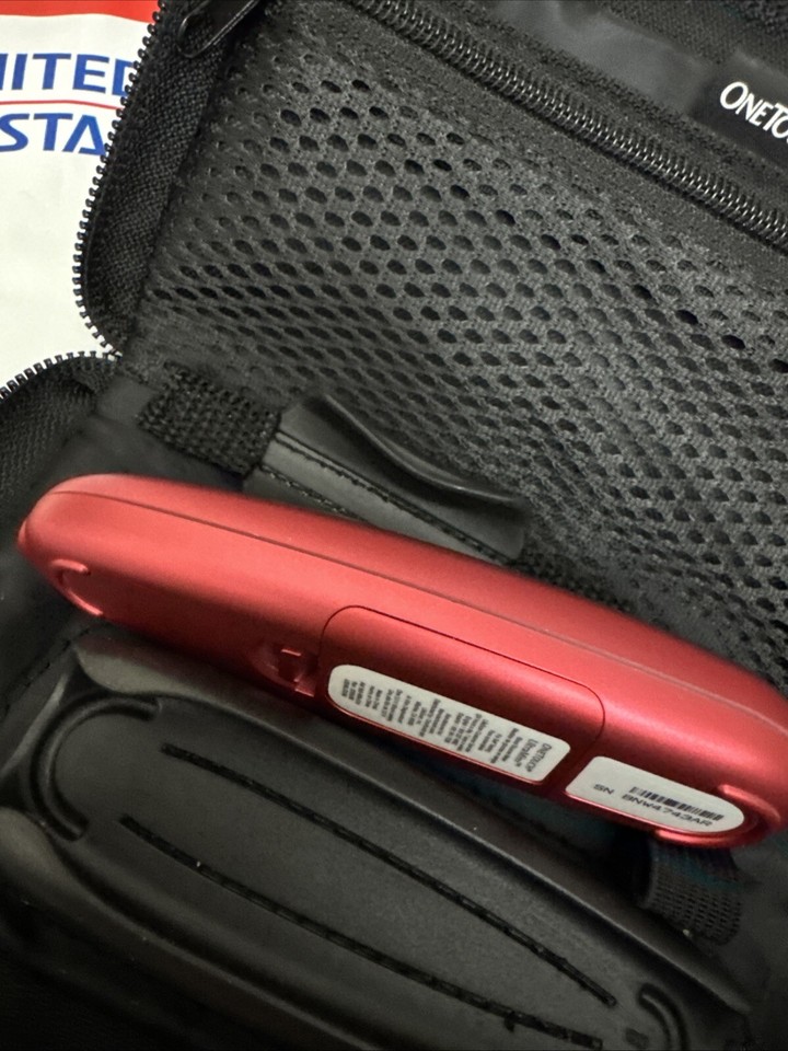 One Touch Ultra Mini Blood Glucose Meter Glucometer - Pink /maroon ...